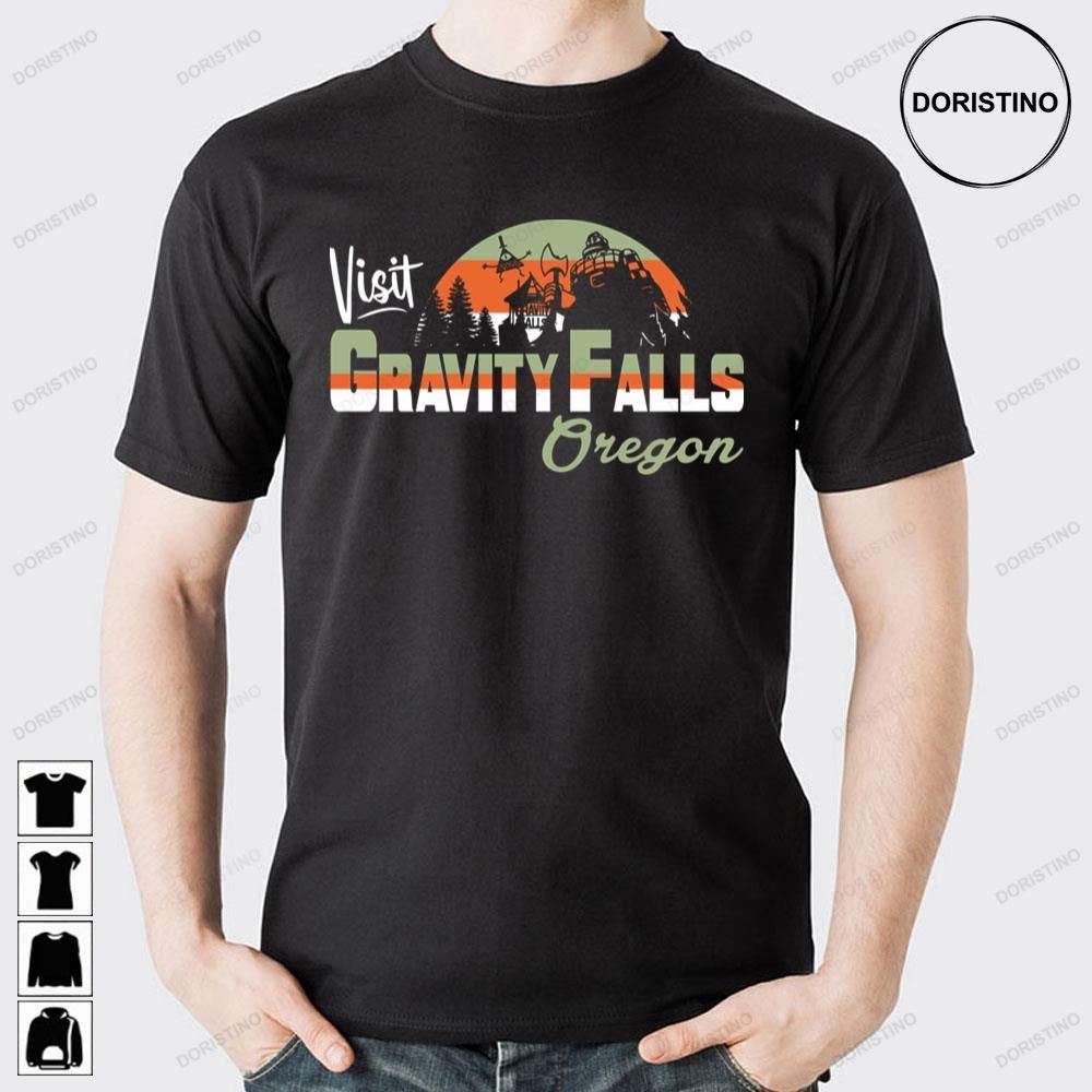 Visit Gravity Falls Doristino Limited Edition T-shirts | Inspire Uplift