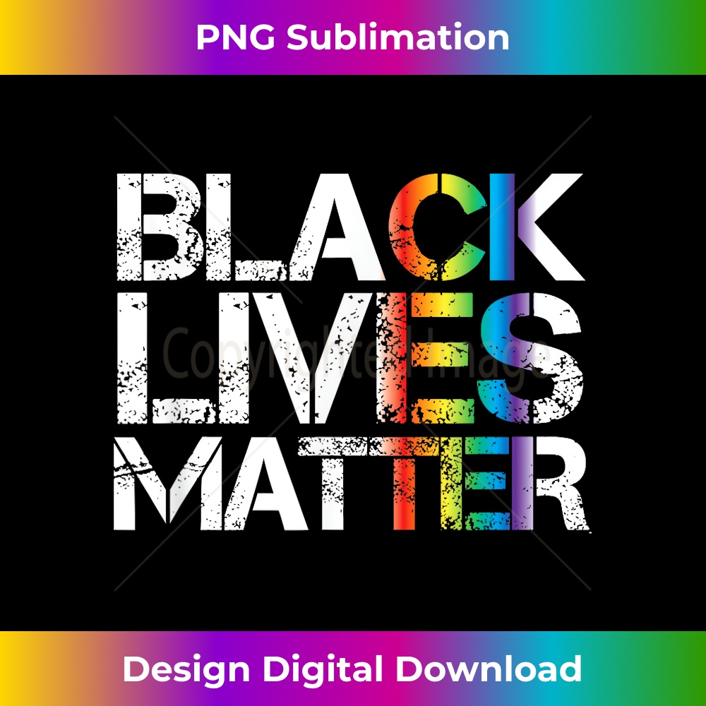 Black Lives Matter LGBT Rainbow Version Gay Pride BLM - Clas | Inspire ...
