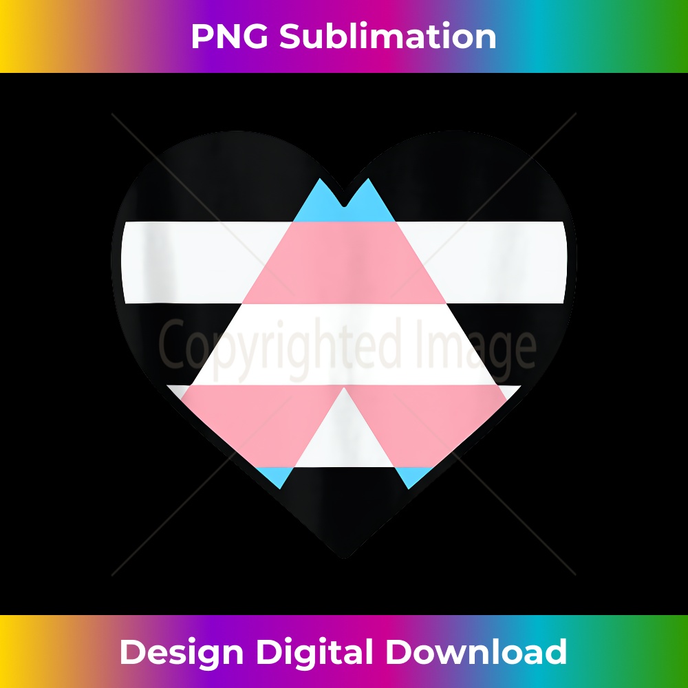 LGBTQ Trans Ally Flag Heart - LGBTQIA+ Trans Ally Tank To - | Inspire ...