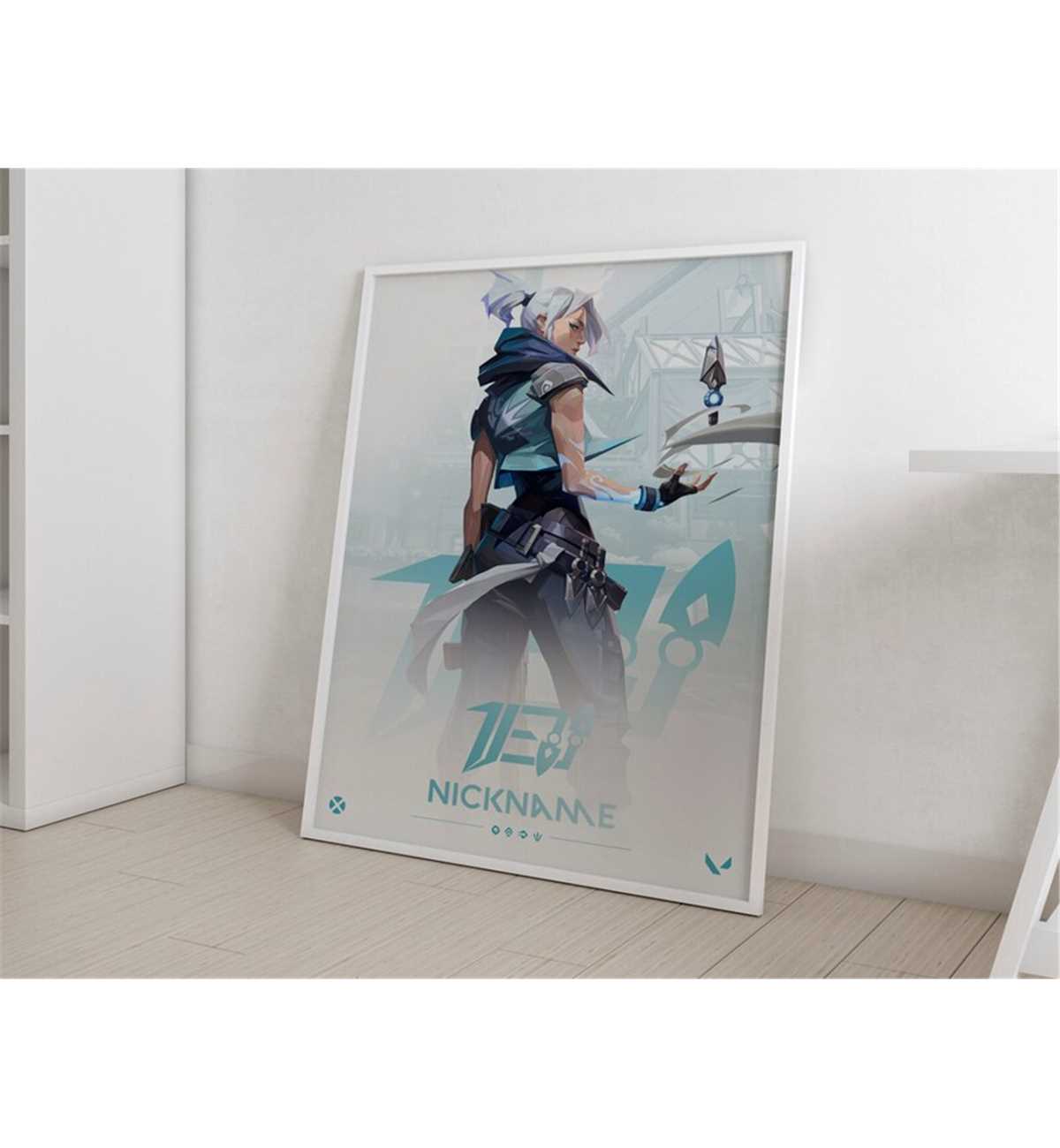 Valorant Jett Personalized Poster |Valorant Gift| Valorant | Inspire Uplift
