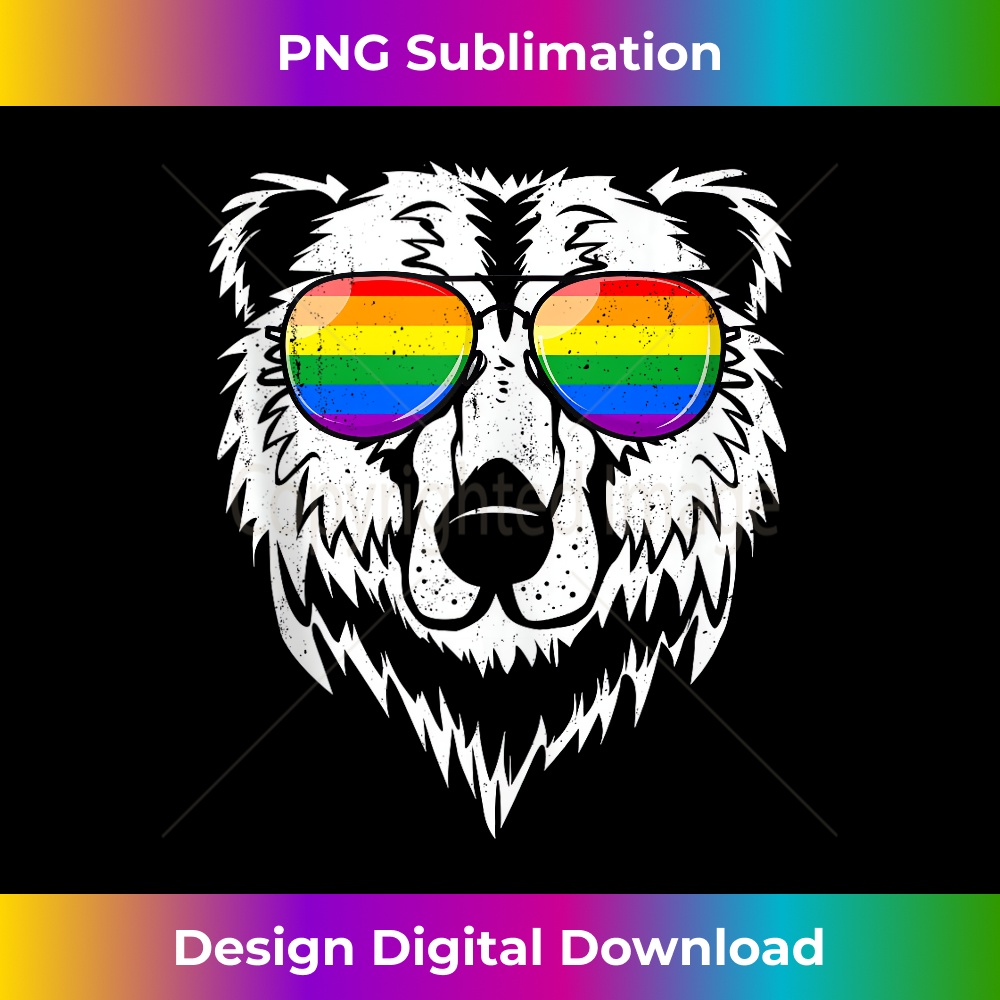 Gay Bear LGBTQ Rainbow Sunglasses Pride Flag Trans Gay Men T | Inspire ...