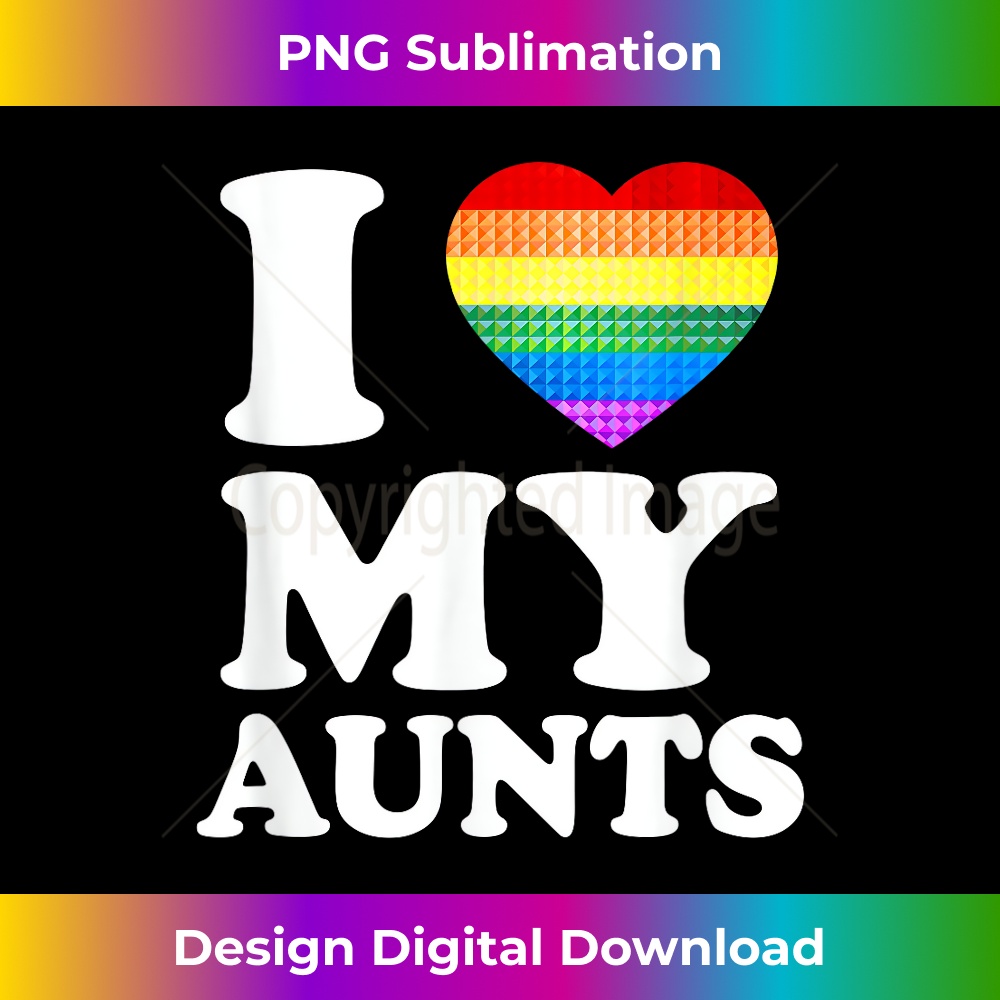 I Love My Aunts Rainbow Heart Gay Pride Lgbt Flag Pride - Ed | Inspire ...