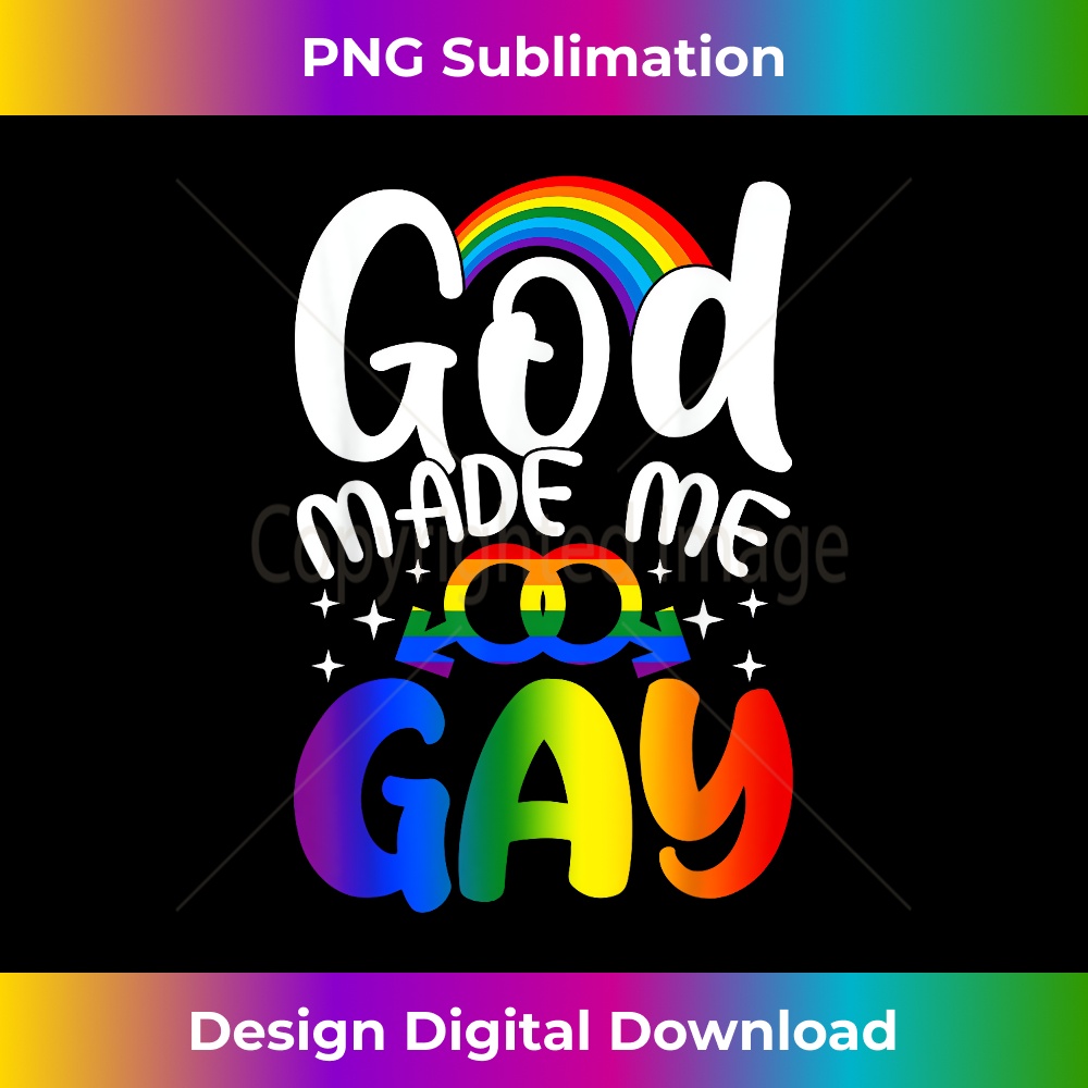 God Made Me Gay LGBT LGBTQ Pride Christian Gay - Sleek Subli - Inspire ...