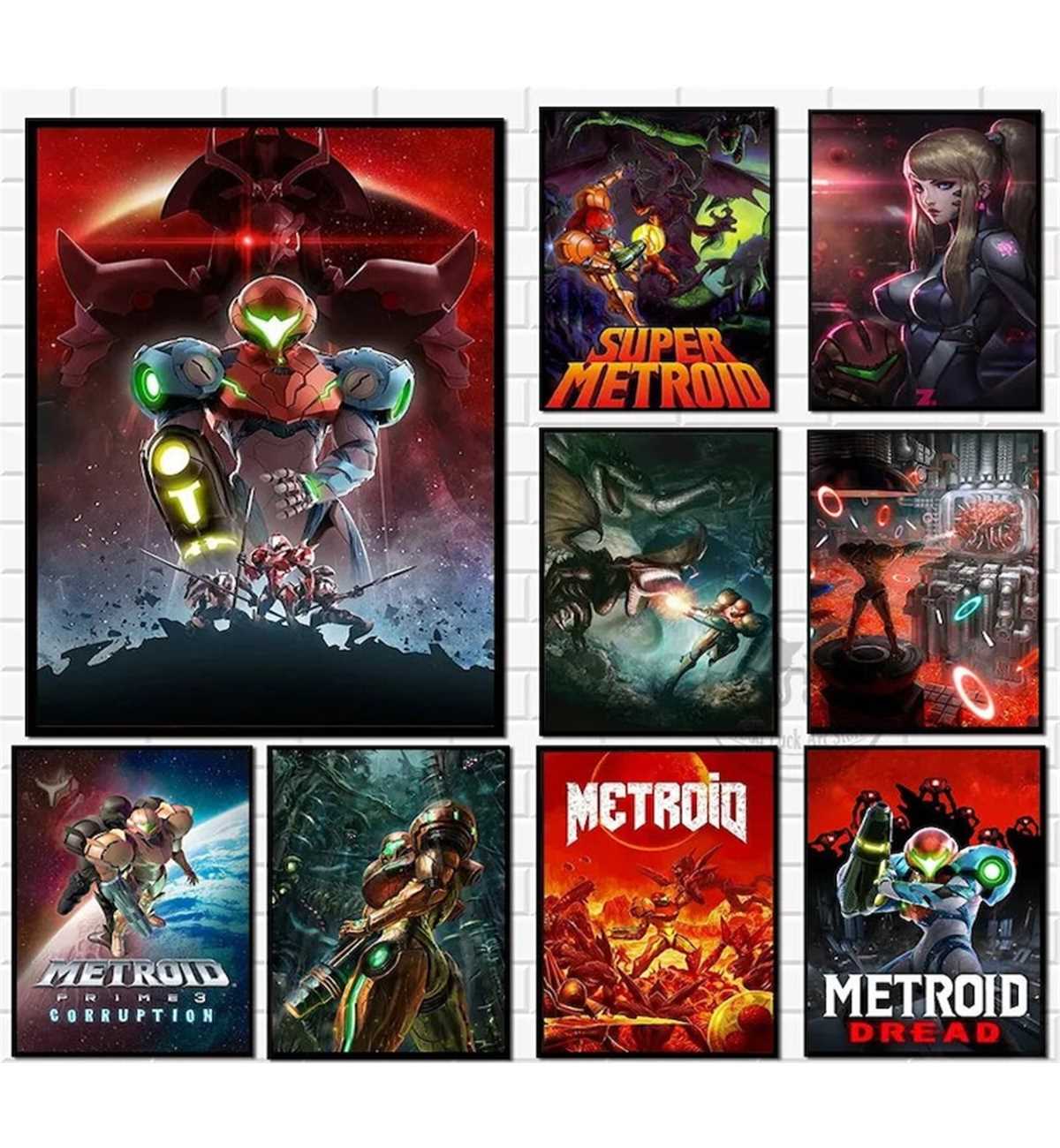 metroid poster-11 models- metroid prime poster - metroid | Inspire Uplift