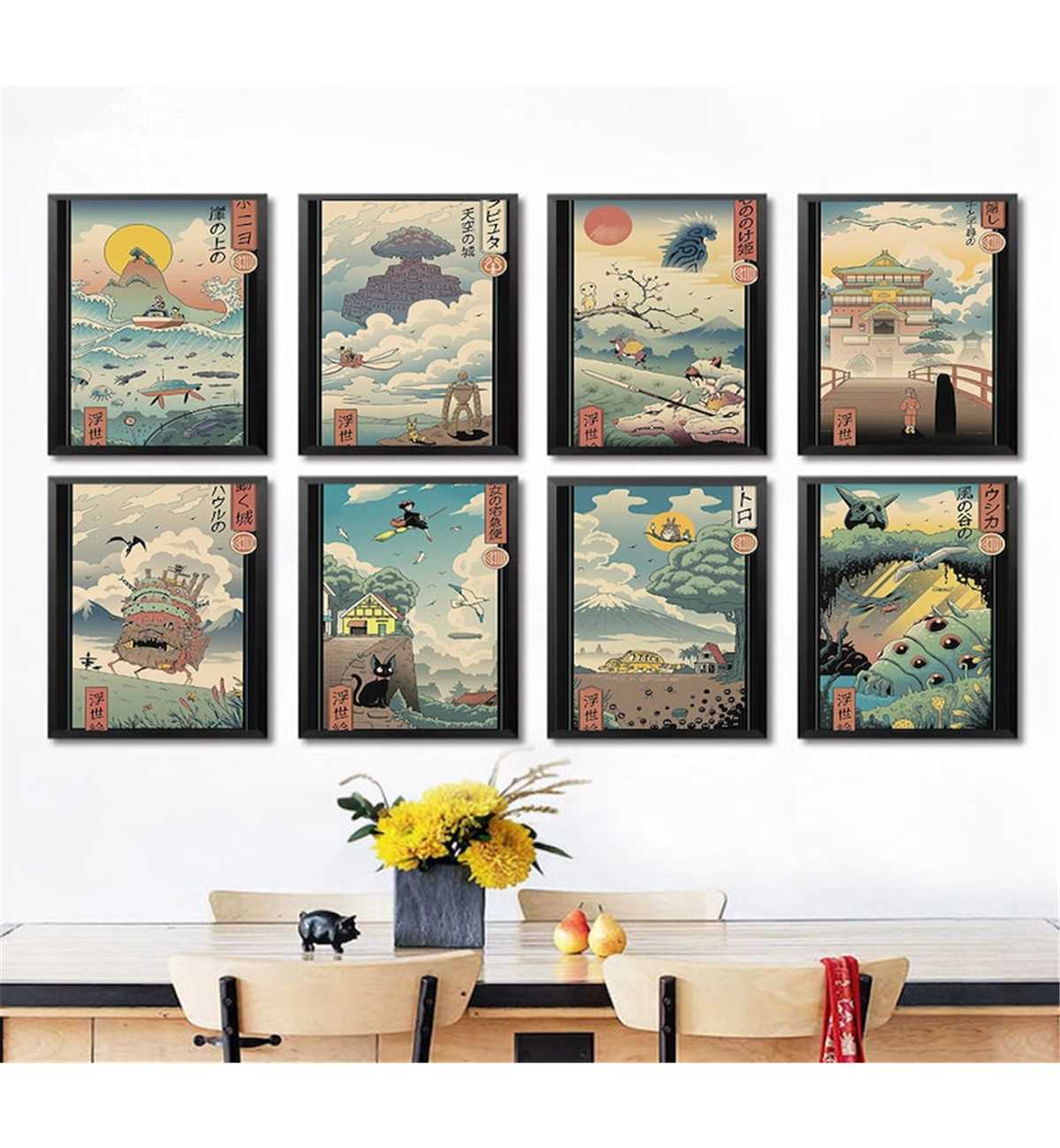 studio ghibli poster-8 models exclusive collection-Howl's Mo | Inspire ...