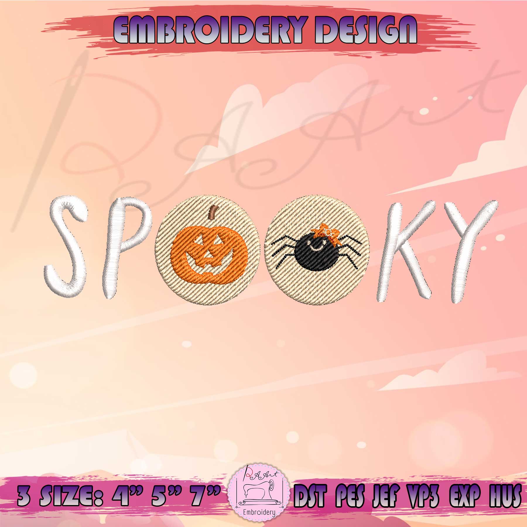 Spooky Cookie Embroidery Design, Halloween Sugar Cookie Embr | Inspire ...