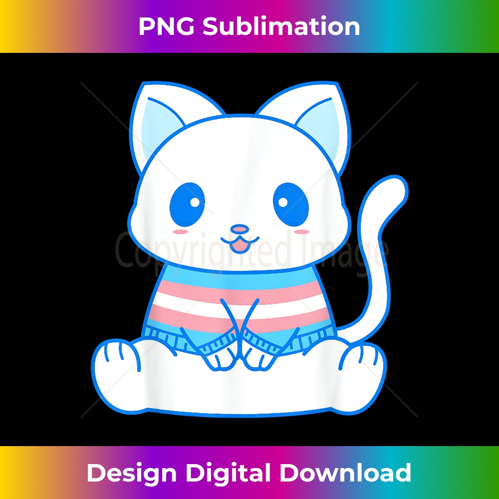 Cute Kawaii Trans Cat - Transgender Trans Flag Kitte - Bespo | Inspire ...