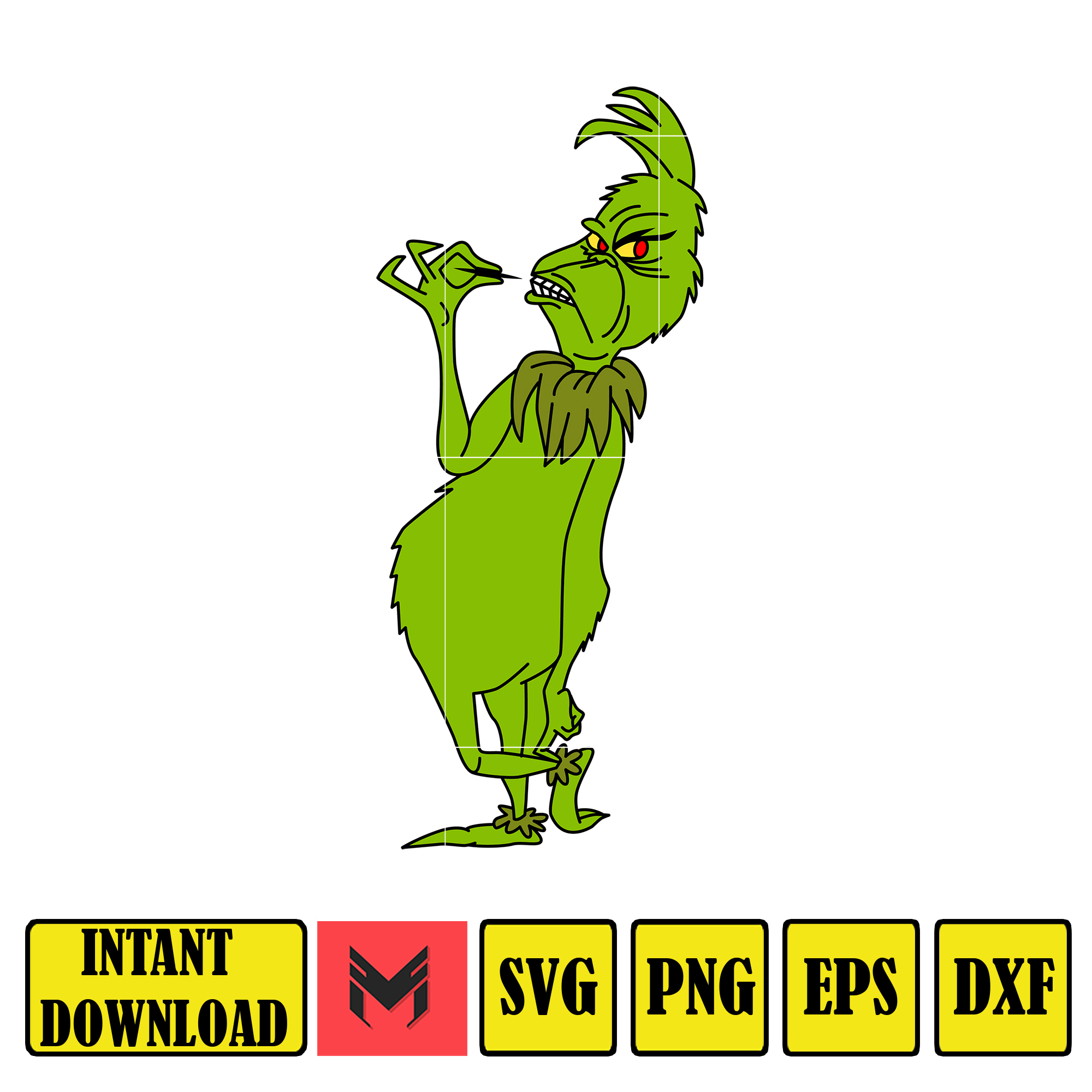 Grinch Svg, Grinch Christmas Svg, Grinch Clipart Files, Cric | Inspire ...
