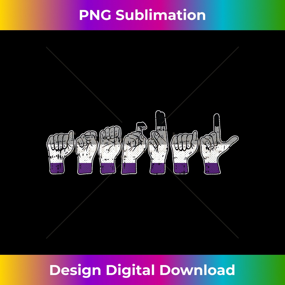 American Sign Language LGBT-Q ASL Deaf Asexual Ace Pride Tan | Inspire ...