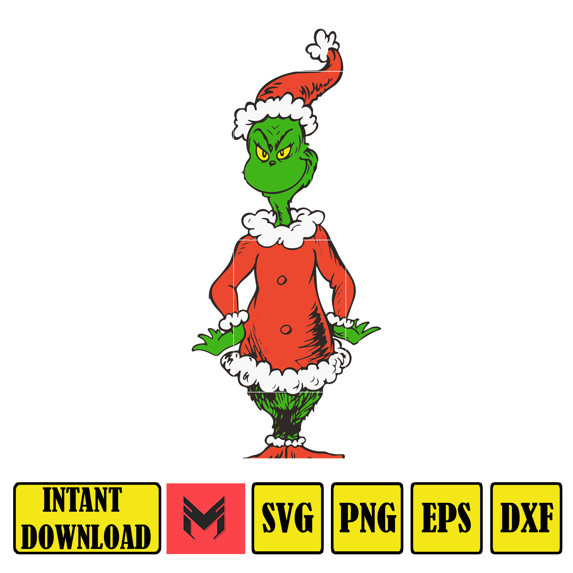 Grinch Svg, Grinch Christmas Svg, Grinch Clipart Files, Cric | Inspire ...