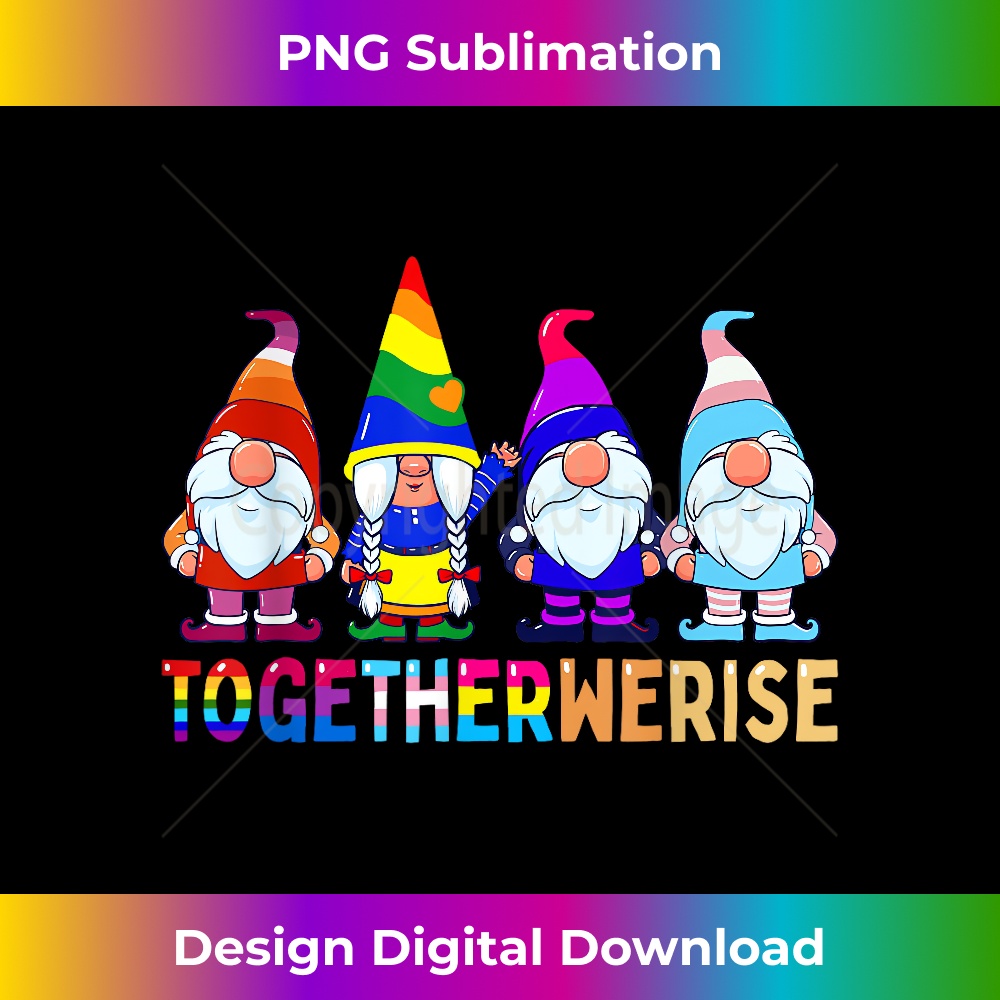 Together We Rise Funny Gnome LGBTQ Equality Ally Pride Month | Inspire ...
