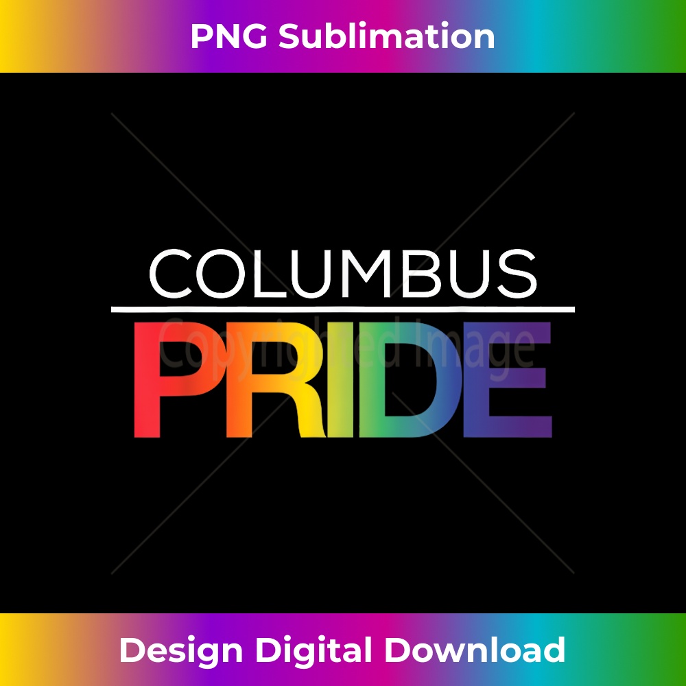 Columbus Pride LGBTQ Rainbow T - Sublimation-Optimized PNG F - Inspire ...