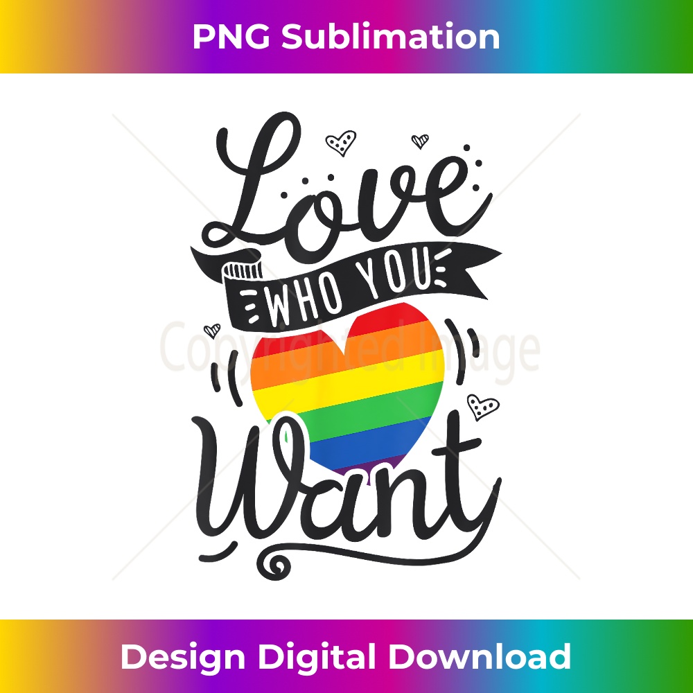 Love Who You Want Gay Pride LGBT Men Women Rainbow LGBTQ - C | Inspire ...