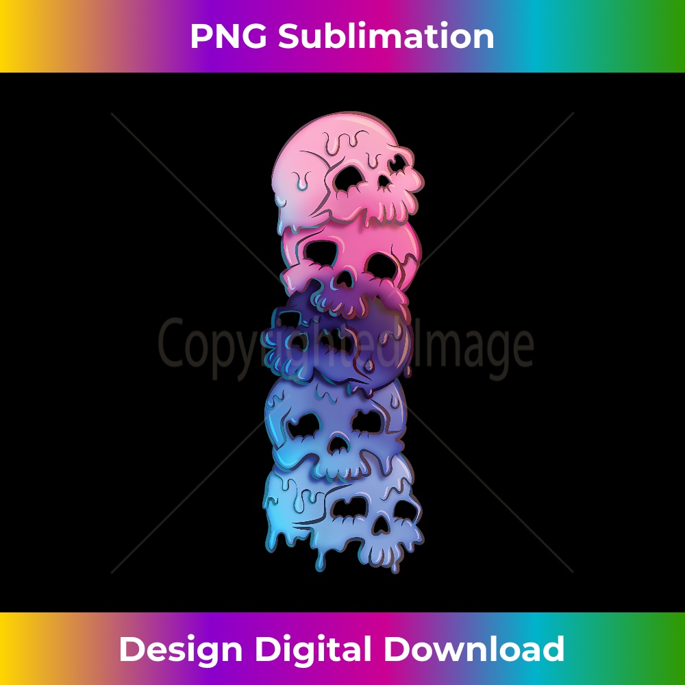 Omnisexual Pride Flag Goth Skulls - Crafted Sublimation Digi | Inspire ...