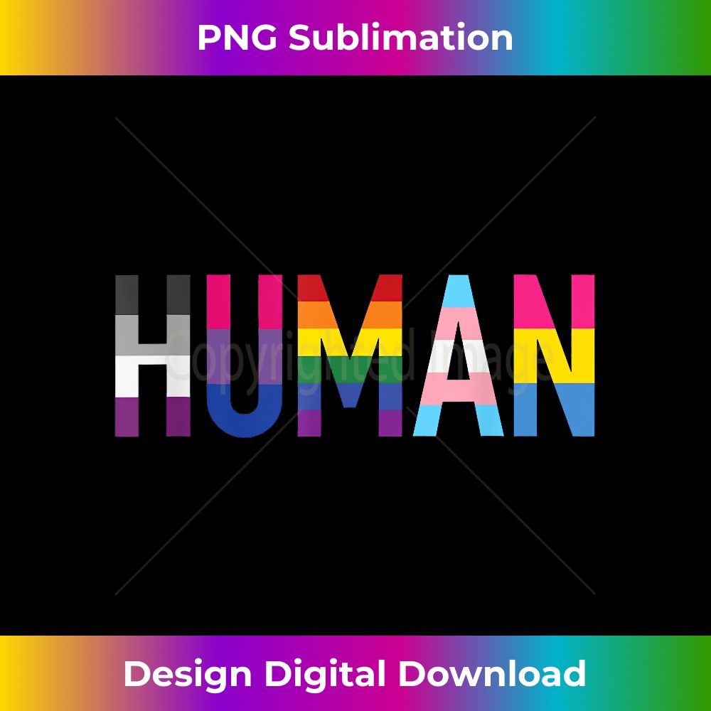Pride Flags LGBTQ That Says Human - Crafted Sublimation Digi - Inspire ...