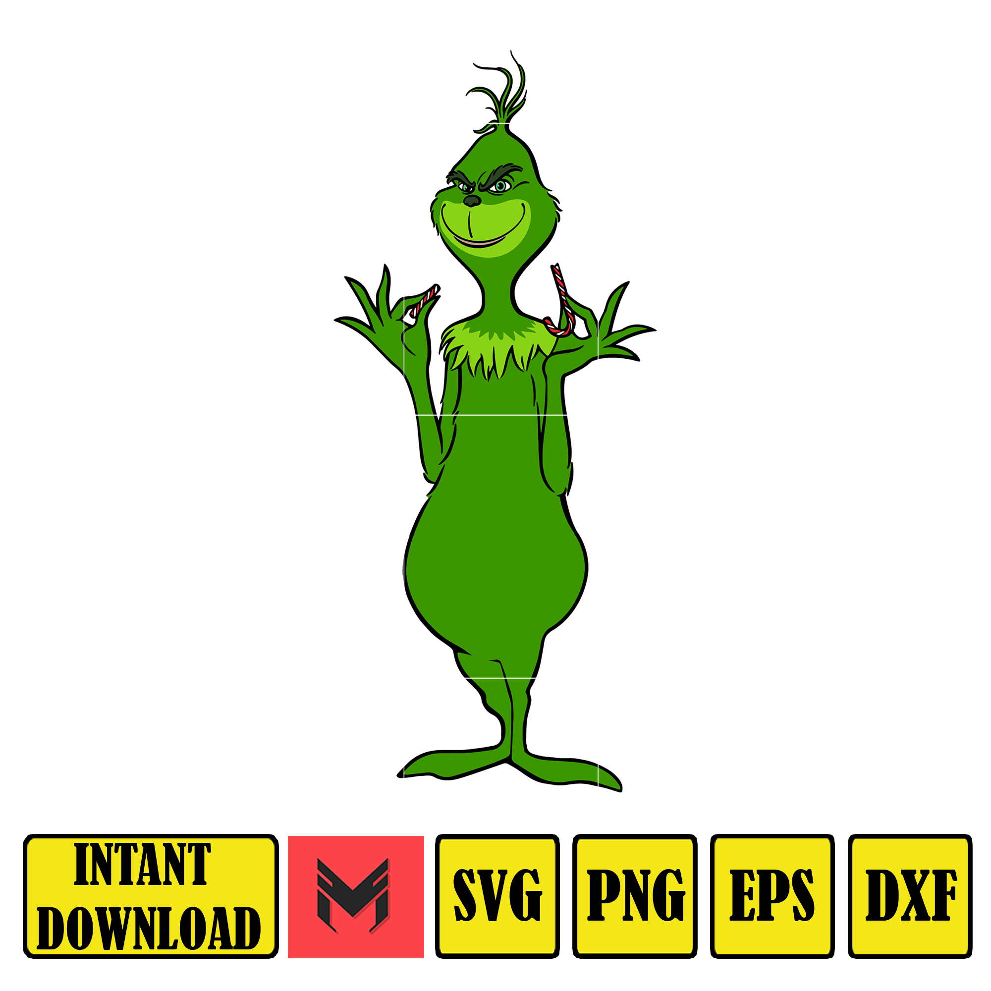 Grinch Svg, Grinch Christmas Svg, Grinch Clipart Files, Cric | Inspire ...