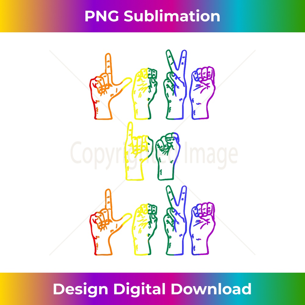 Love Is Love ASL American Sign Language Rainbow Gay Pride - | Inspire ...