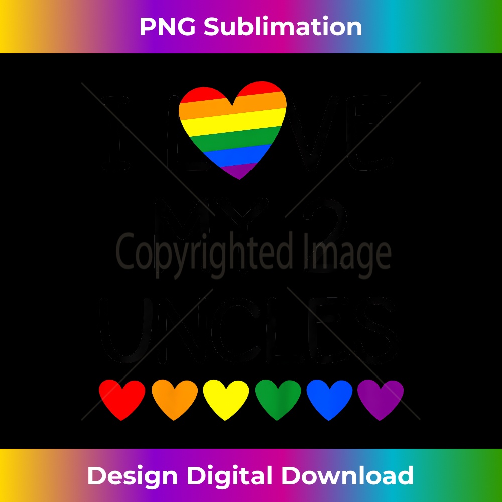 Kids I Love My 2 Uncles Pride Baby for Gay Uncle Couple - Cr | Inspire ...