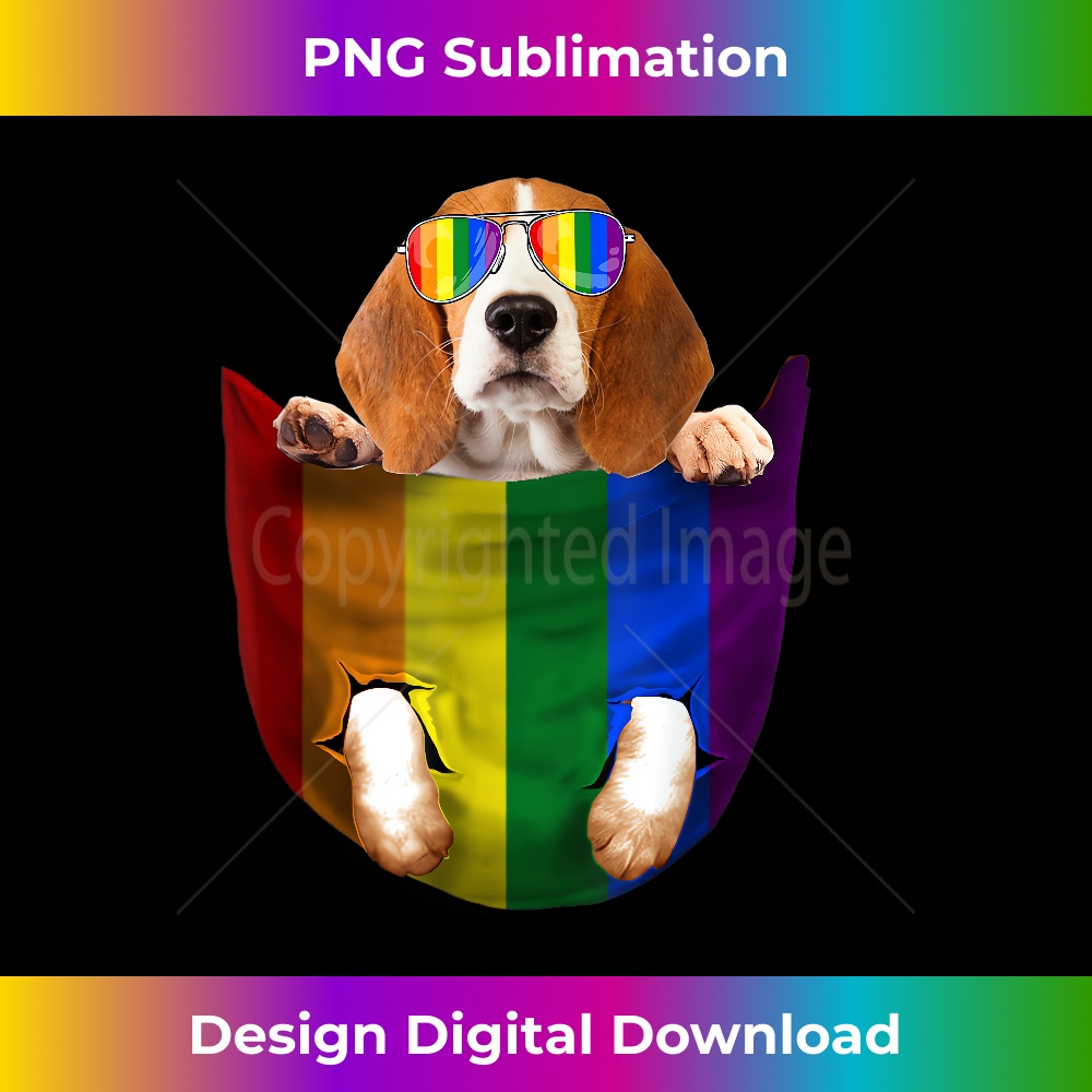 Beagle In Pocket Rainbow Trans Gay LGBT Pride Animal Lover - - Inspire ...