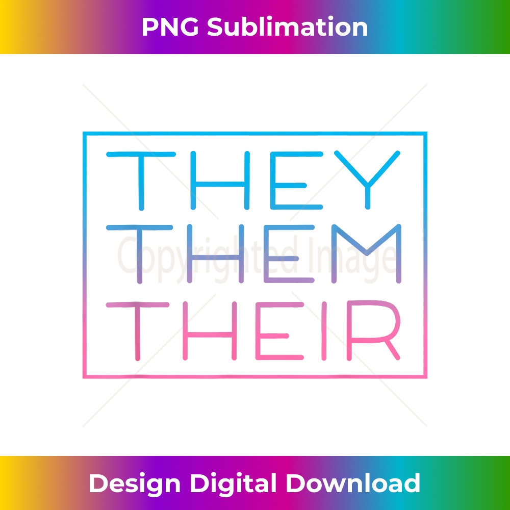 They Them Their Pronouns Trans Nonbinary LGBTQ Gender Fluid - Inspire ...