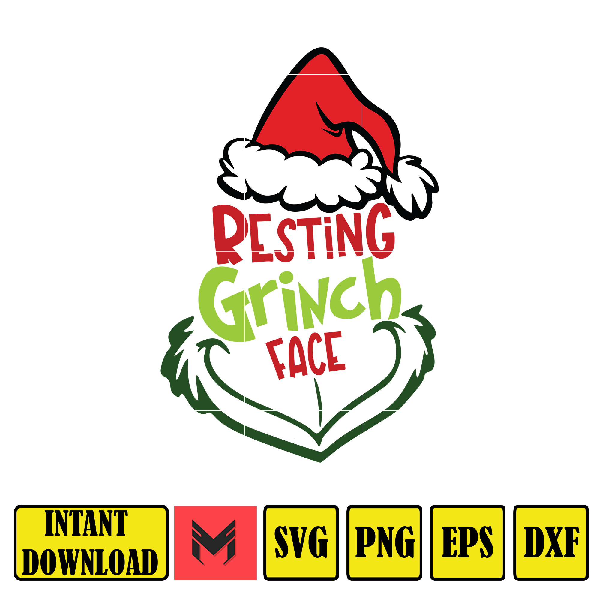Grinch Svg, Grinch Christmas Svg, Grinch Clipart Files, Cric | Inspire ...