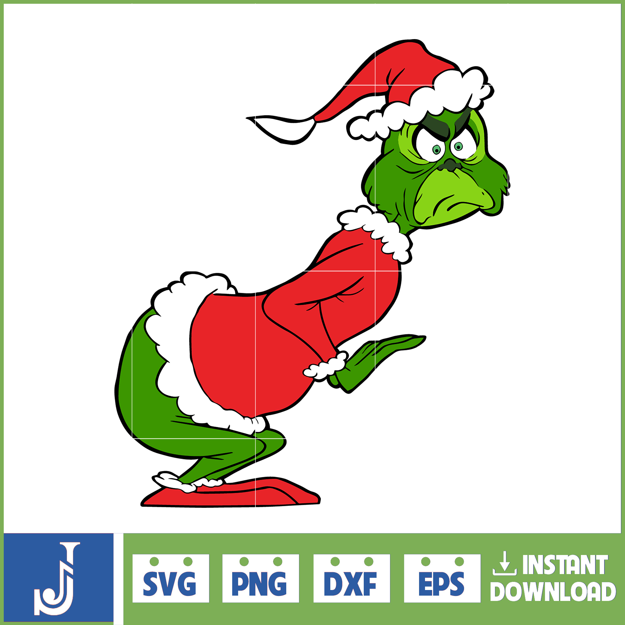 Grinch Svg, Grinch Christmas Svg, Grinch Clipart Files, Cric | Inspire ...