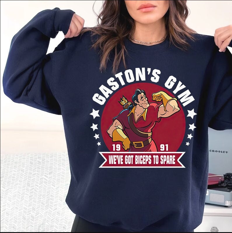 Disney Beauty and The Beast Gastons Gym Weve Got Biceps To S - Inspire ...