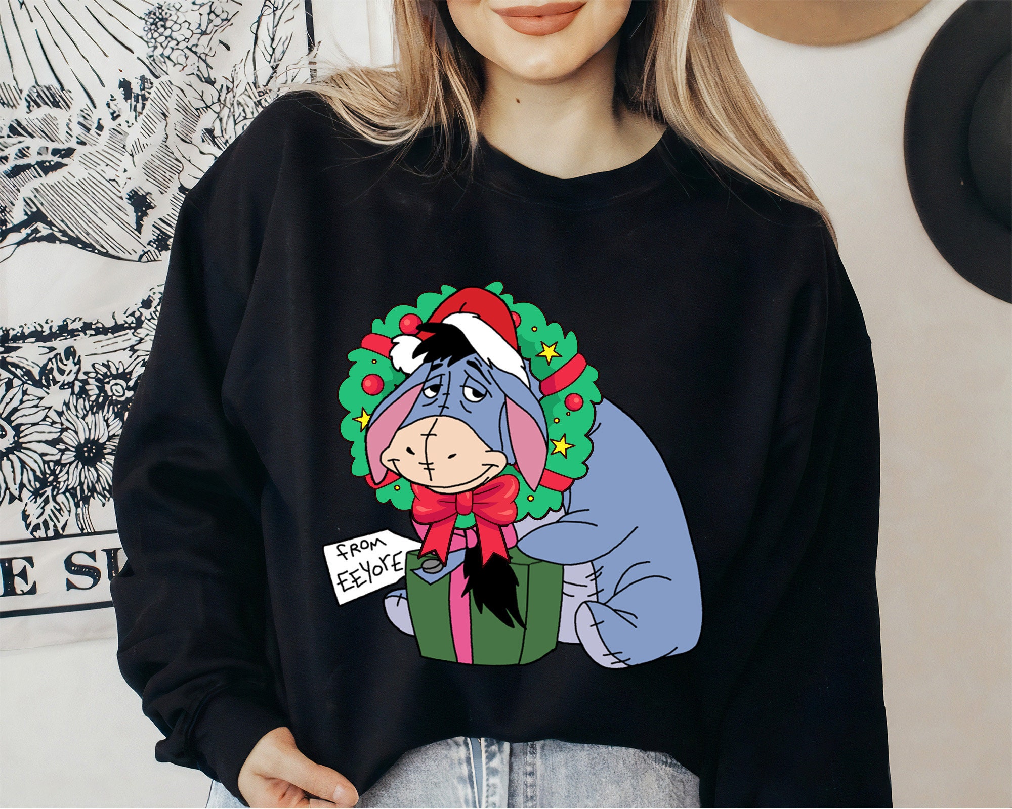 Disney Eeyore Santa Hat Christmas Light Costume Winnie The P - Inspire ...