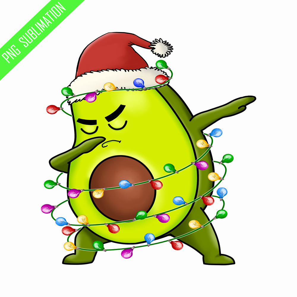 Christmas avocado retro christmas png - Inspire Uplift