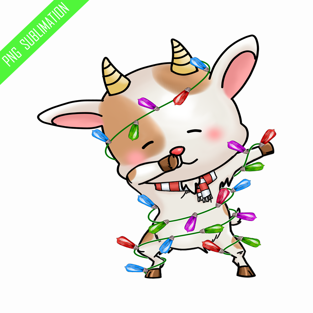 Christmas goat retro christmas png - Inspire Uplift