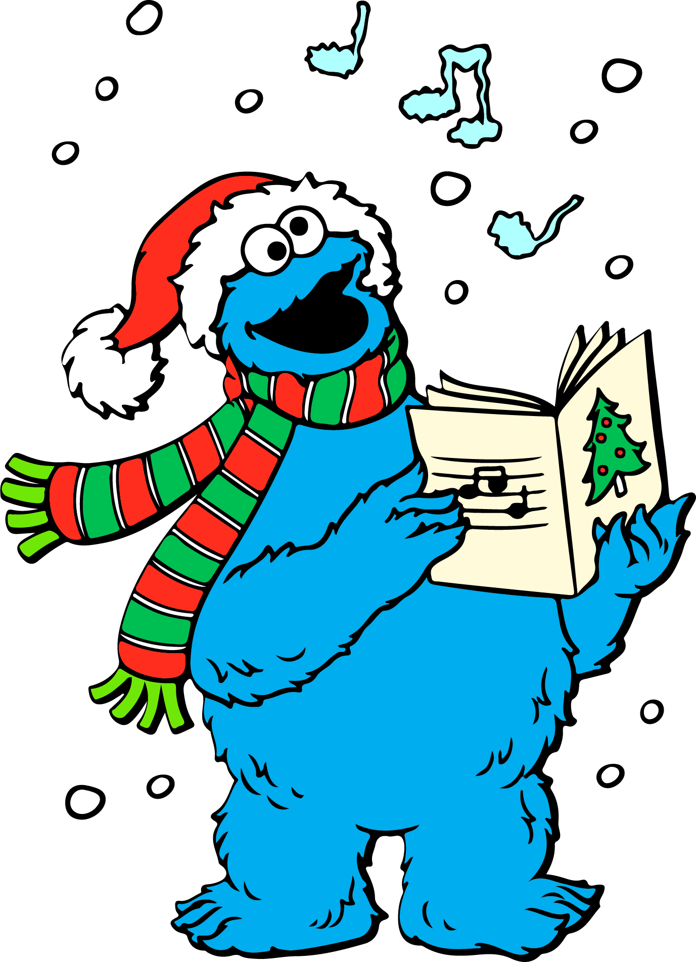 Cookie Monster Chrismas Svg, Sesame street chrismas Svg, Ses - Inspire ...