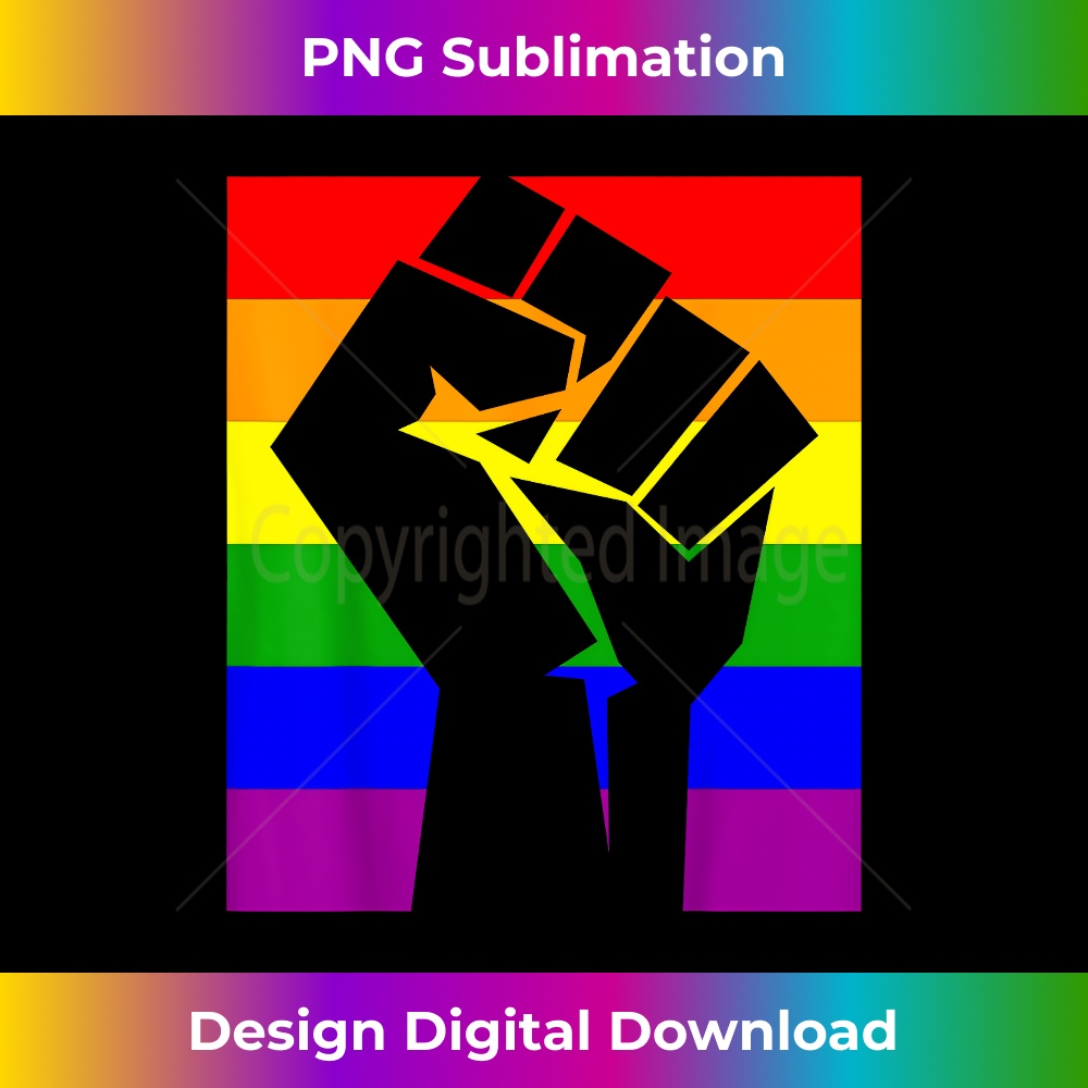 Gay Pride T-Shirt Resist Fist Rainbow Flag LGBTQ S - Contemp | Inspire ...