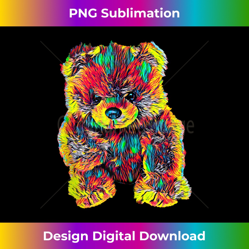 Cute Colorful Teddy Bear Tank - Bespoke Sublimation Digital - Inspire ...