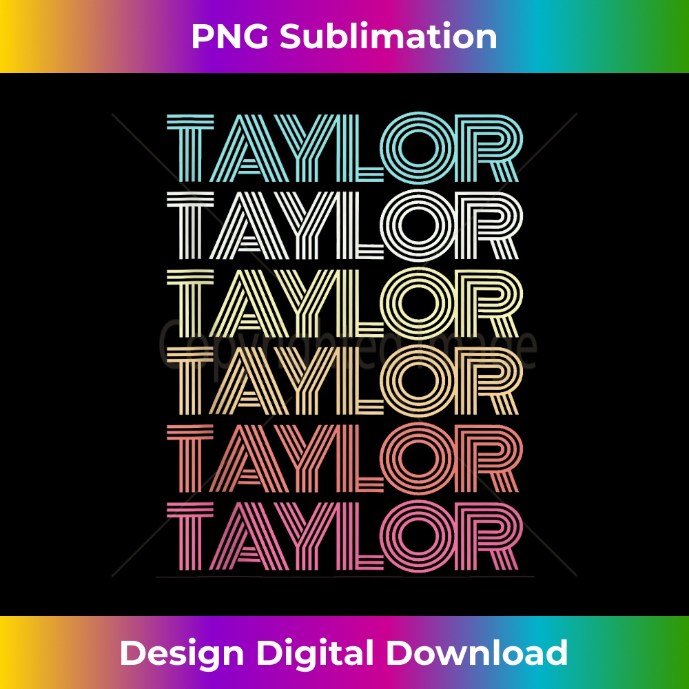 First Name TAYLOR Girl Boy Retro Personalized Groovy 80's Ta | Inspire ...