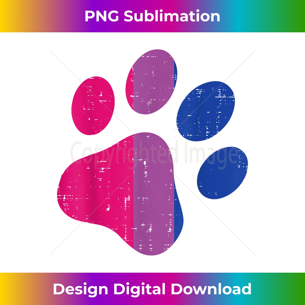 Dog Paw Print LGBTQ Bisexual Flag Gay Pride Bi Dog L - Bespo - Inspire ...