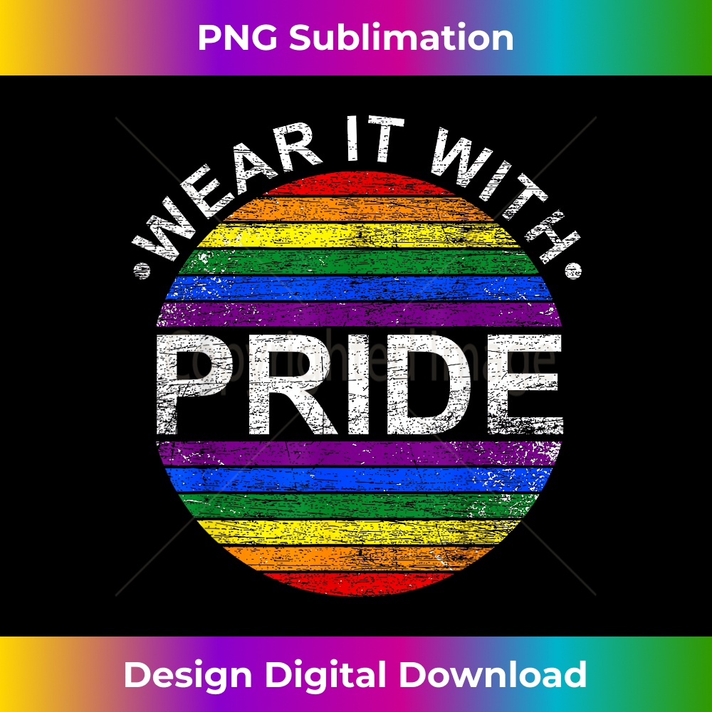 Gay Pride Lesbian LGBTQ Rainbow Flag Wear It With Pride - Cl | Inspire ...