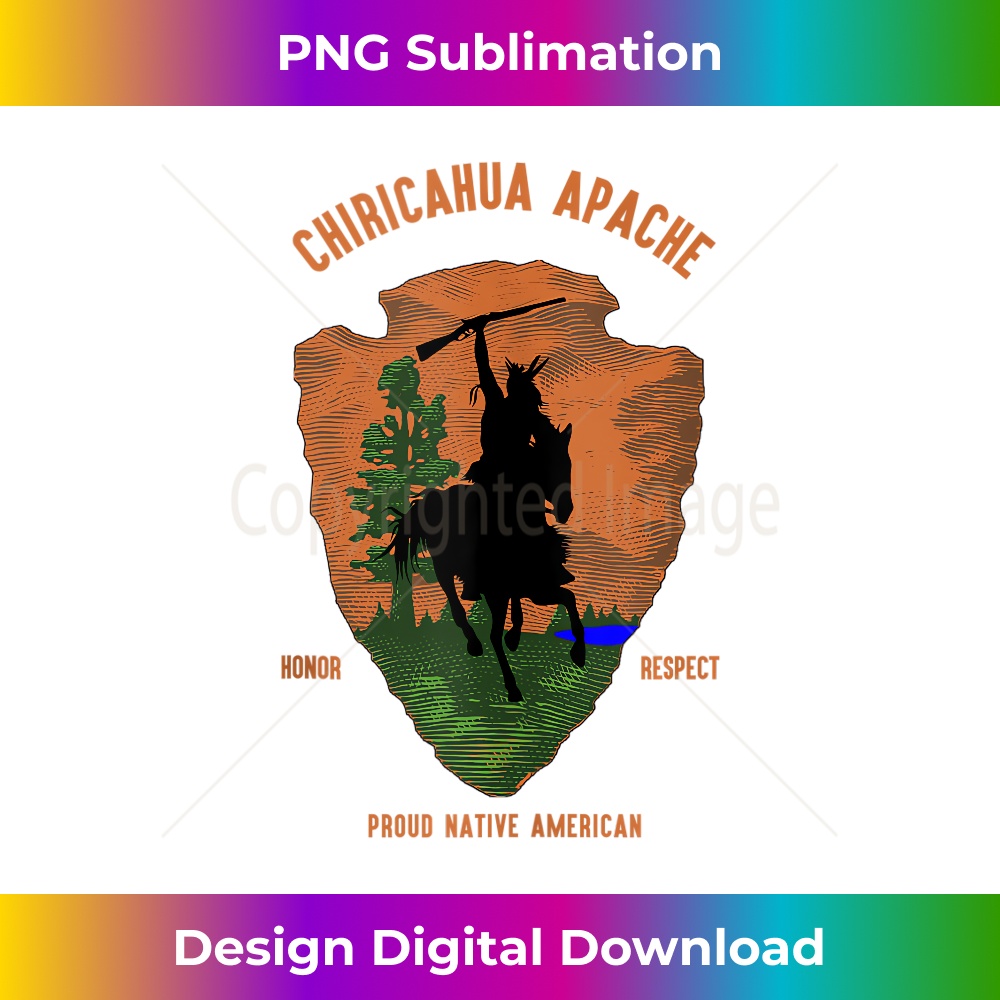 CHIRICAHUA APACHE tribe Native American Indian Retro Arrow T - Inspire Uplift