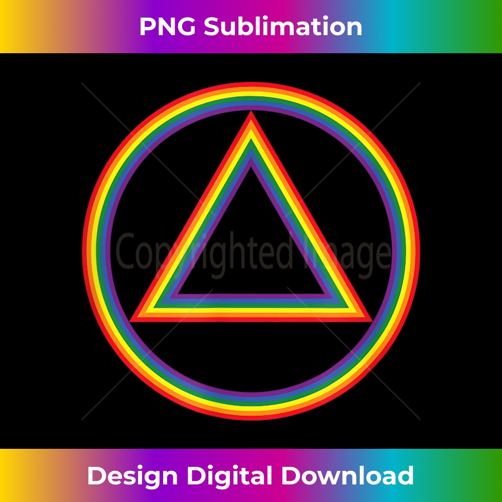LGBT AA Alcoholics Anonymous Symbol - Sleek Sublimation PNG - Inspire ...