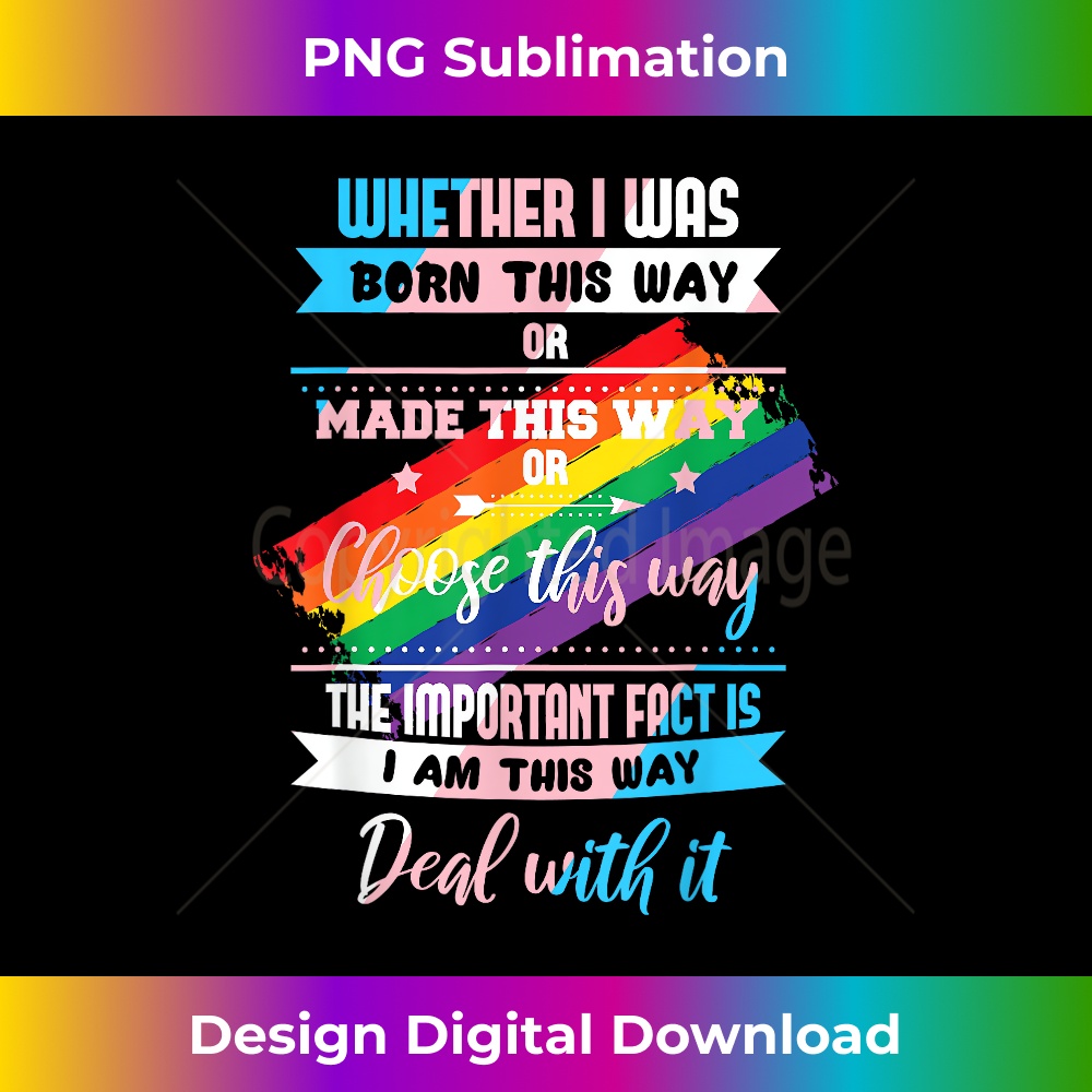 LGBTQ Born This Way Transge - Eco-Friendly Sublimation PNG D | Inspire ...