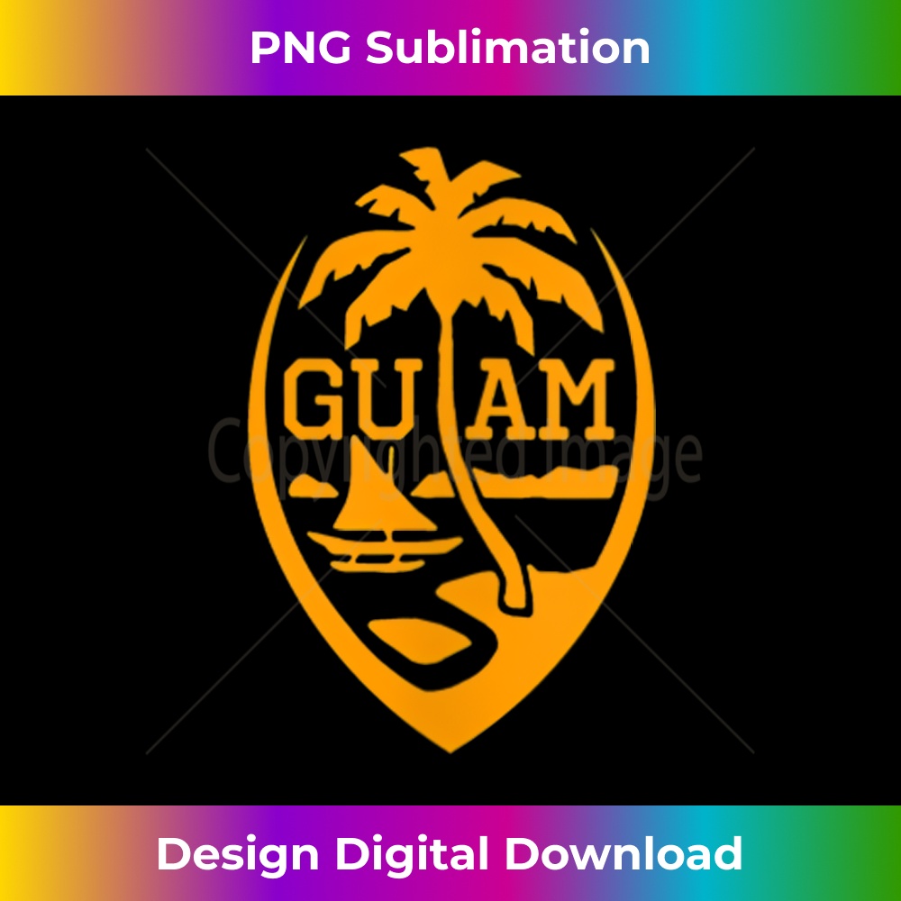 Guam Flag Seal USA Guamanian Mens Chamorro Front & Back Blue - Inspire ...