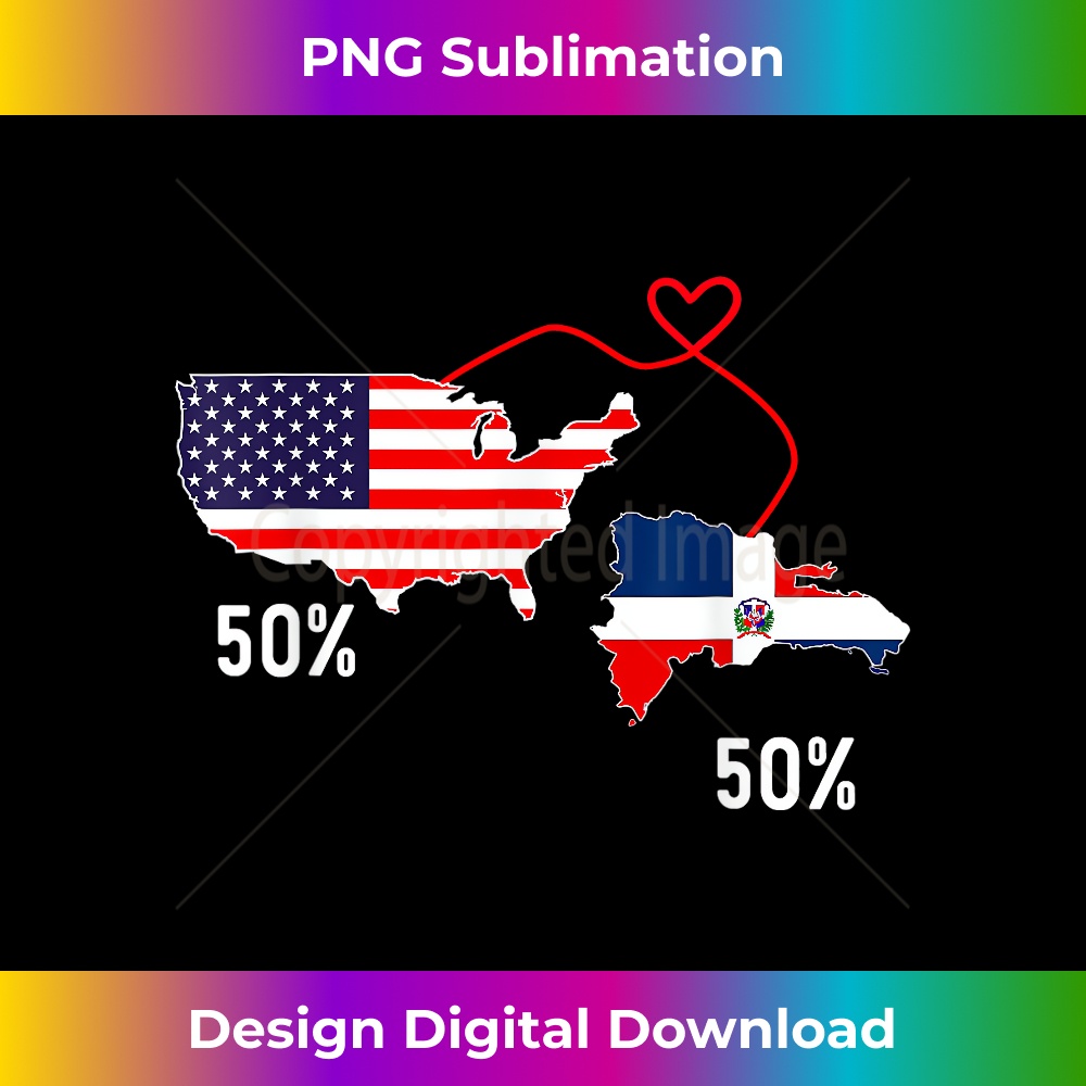Half American Half Dominican Flag Combined RD USA Pri - Luxe - Inspire ...