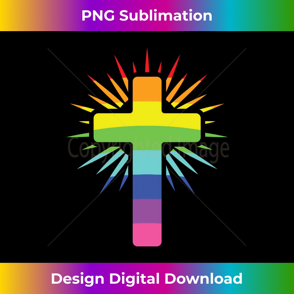 Cross Rainbow Jesus Christ Bible Christian LGBTQ+ Gay Pride | Inspire ...