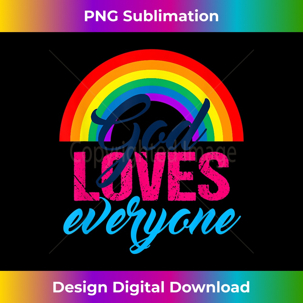 God Loves Everyone Cute Christian Rai - Futuristic PNG Subli | Inspire ...