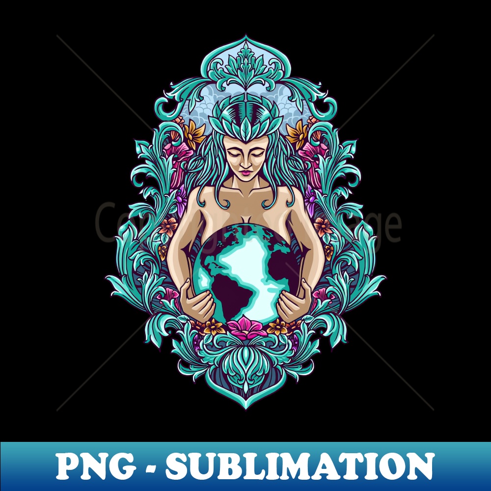 Mother earth mascot illustration - Aesthetic Sublimation Dig | Inspire ...