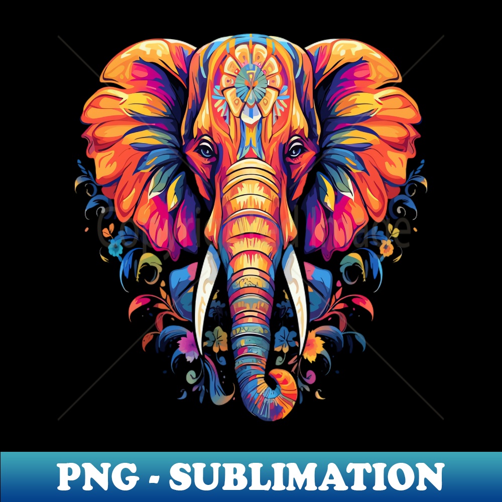 Elephant Smiling - Premium Sublimation Digital Download - Un - Inspire ...