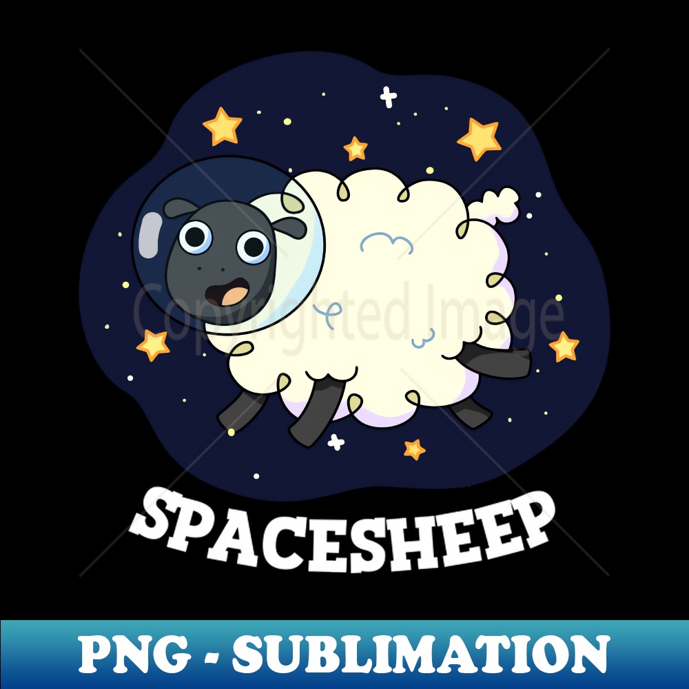 Space Sheep Cute Astronaut Space Sheep Puns - Instant PNG Su | Inspire Uplift