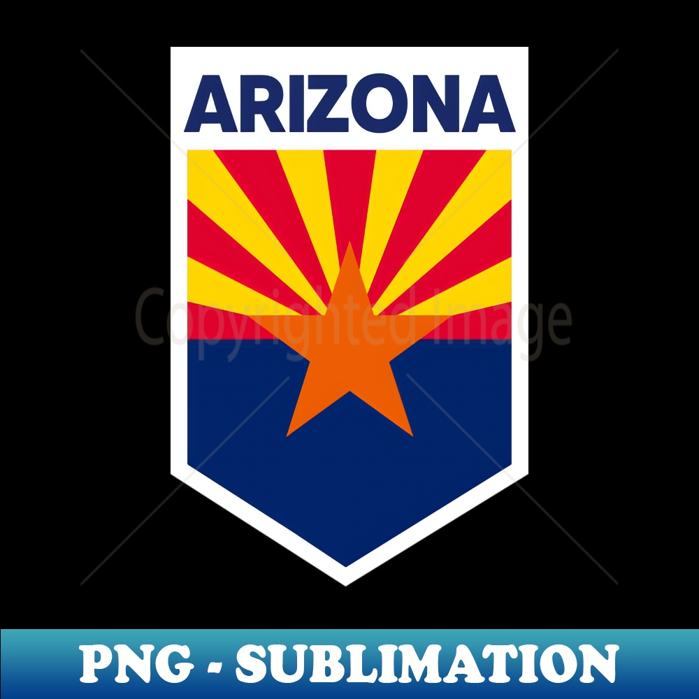 Arizona State Flag Emblem - Unique Sublimation PNG Download | Inspire ...