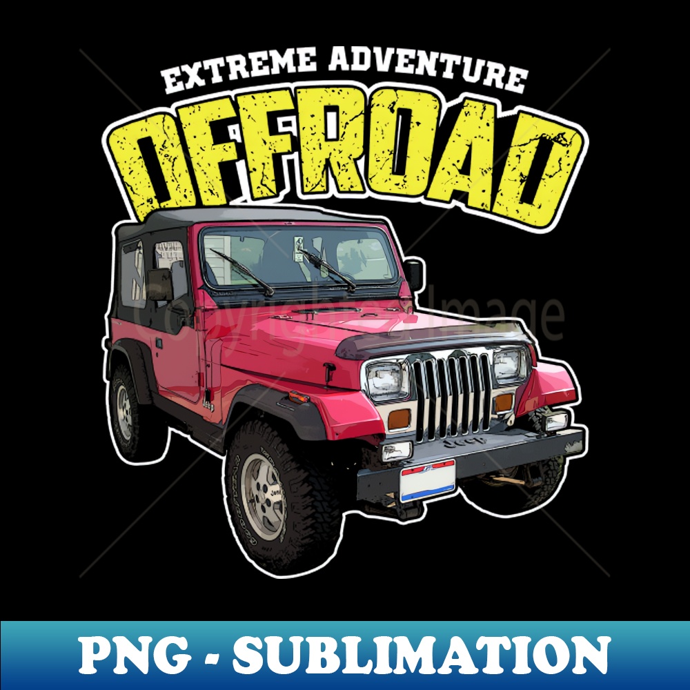 Jeep Wrangler YJ jeep car offroad - PNG Sublimation Digital | Inspire ...