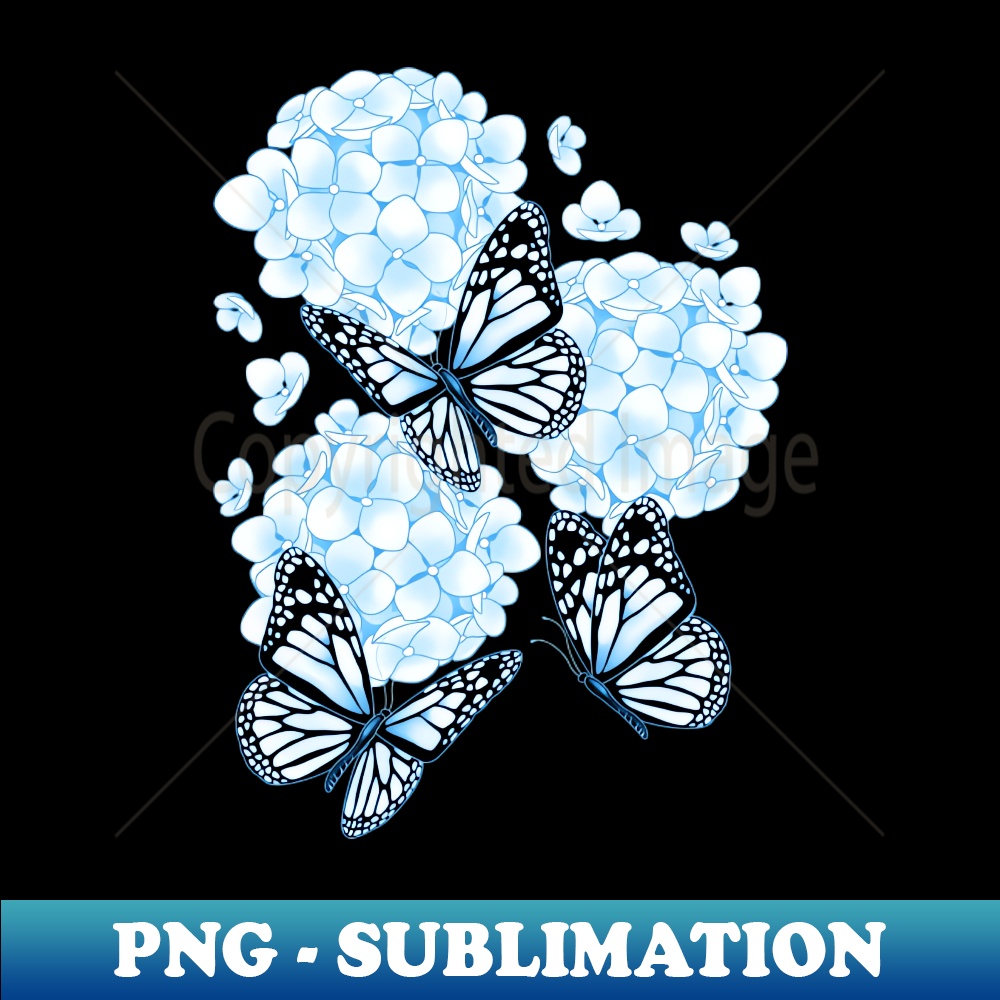 Endless Summer Hydrangea - blue - Signature Sublimation PNG | Inspire ...