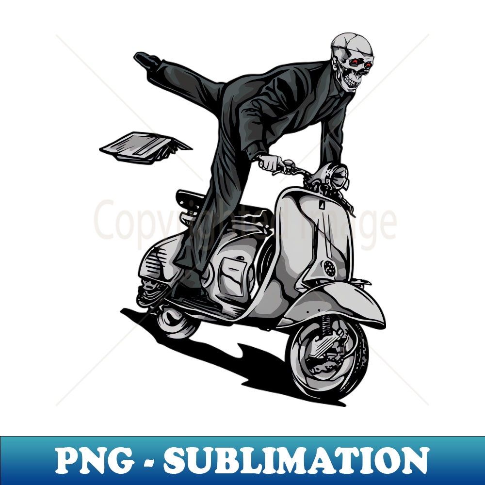 Skull Rider Vespa - PNG Transparent Digital Download File fo | Inspire ...